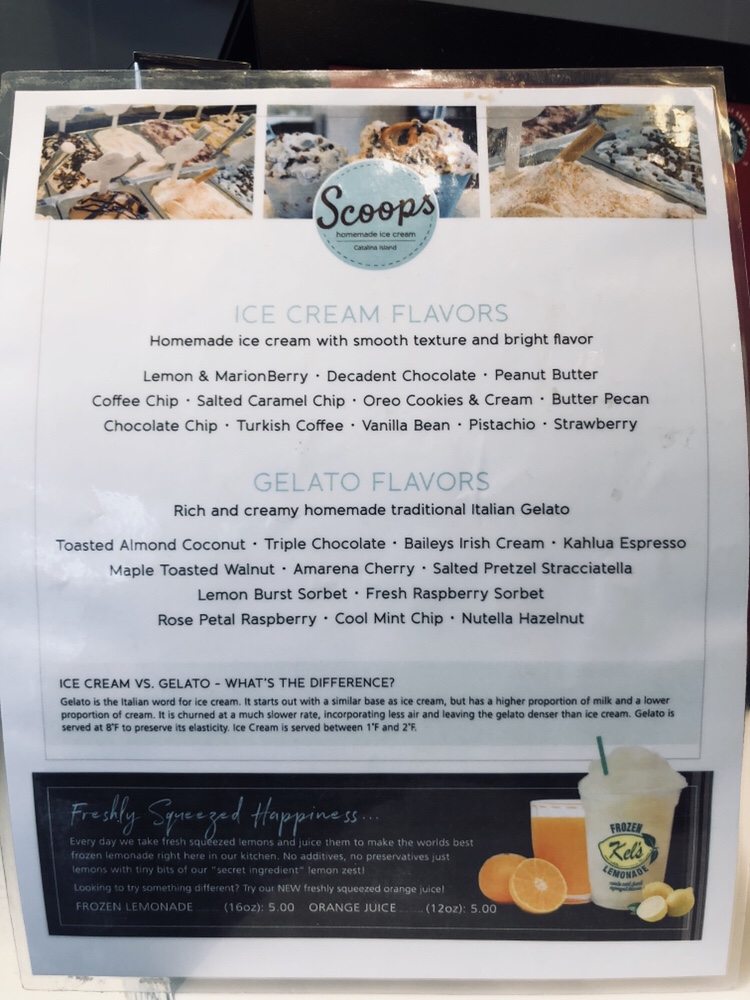 A Beautiful Day For Scoops Ice Cream On Catalina Island